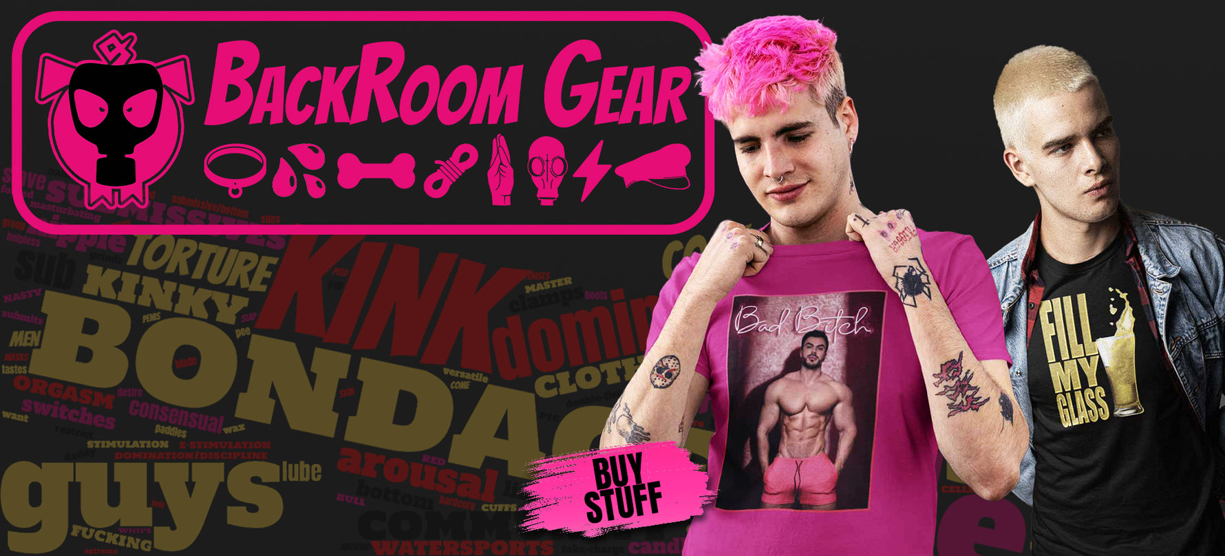Backroom Gear | Buy Gay Kink T-Shirts | Unique Casual Fetish Wear – BackRoomGear